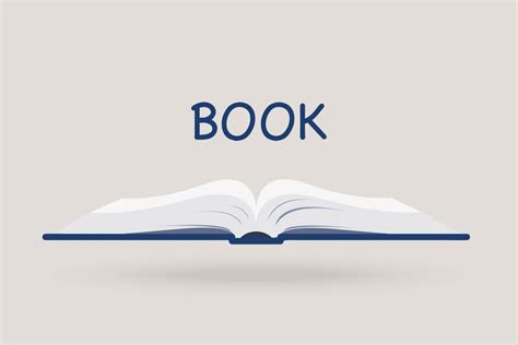 열린된 책 벡터 일러스트 레이 션 흰색 페이지가 있는 빈 열린 책 백서 빈 페이지가 있는 책 일기 또는 노트북 모형 프리미엄 벡터