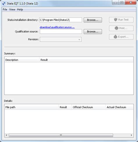 Stata Stata Installation Qualification