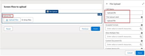How To Upload Files Using Screen Flow In Salesforce