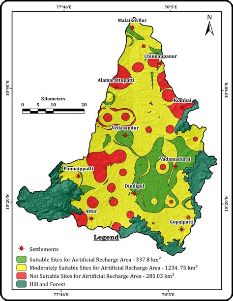Sites Selection Of Artificial Recharge Area—spatial Distribution Map