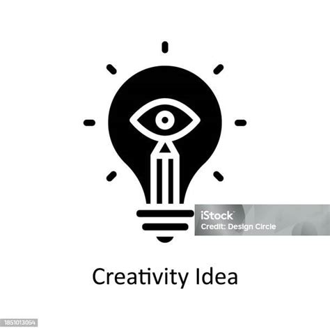 창의력 아이디어 벡터 솔리드 아이콘 디자인 일러스트 레이 션입니다 흰색 배경에 비즈니스 및 경영 기호 Eps 10 파일 개념에 대한 스톡 벡터 아트 및 기타 이미지 Istock