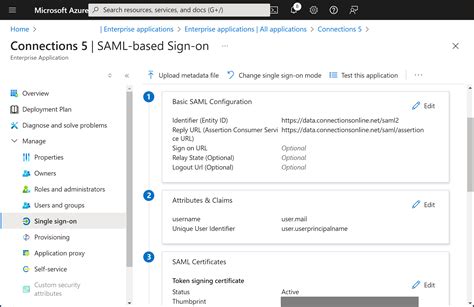 Saml 20 Setup For Microsoft Entra Id With Connections Help Center