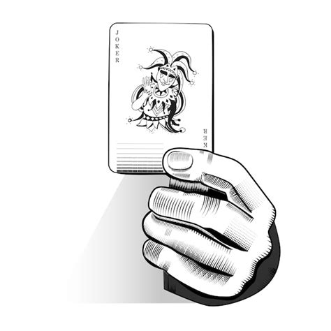 premium vector vector of hand holding random playing card