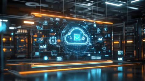 Cloud File Integration A Striking Holographic Visualization Of Cloud