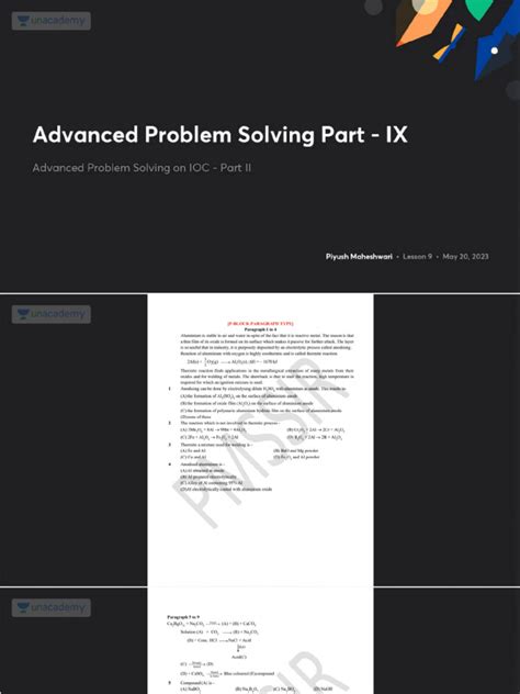 Advanced Problem Solving Part Ix No Anno Pdf