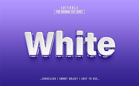 Premium Psd White 3d Editable Text Effect Style With Premium Background