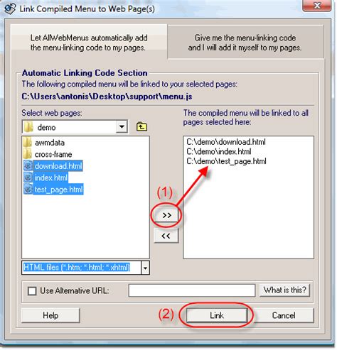 JavaScript Menus Drop Down Menus For CoffeeCup HTML Editor With AllWebMenus