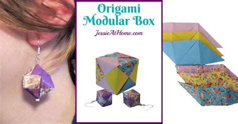Origami Modular Cube Written Pictorial Video Tutorial Jessie At Home