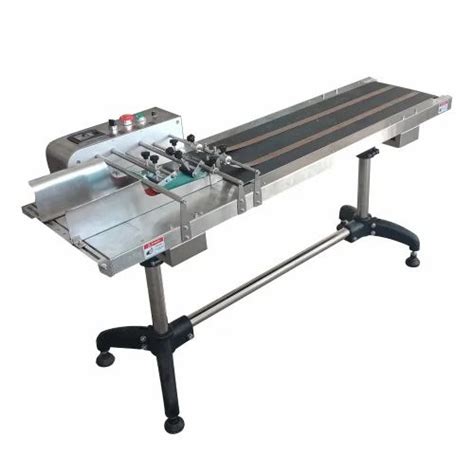 codtech india stacking auto feeding high speed coder for pouches
