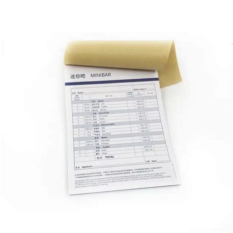 Custom Printed Carbonless Invoice Books Ybj Book Printing