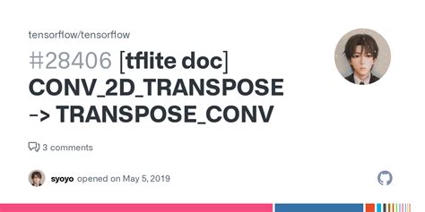 [tflite doc] conv 2d transpose transpose conv · issue 28406