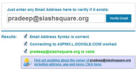HOW TO Check If An Email Address Actually Exists