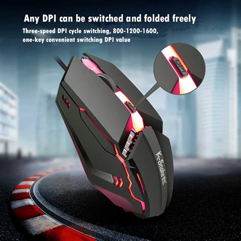 Hightech Gaming Mouse 2.4GHz Wired With Led Trend - Global Offers