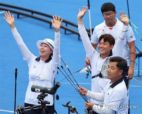 한국 양궁 금메달 연합뉴스