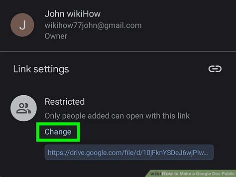 How To Make A Google Doc Public With Pictures WikiHow
