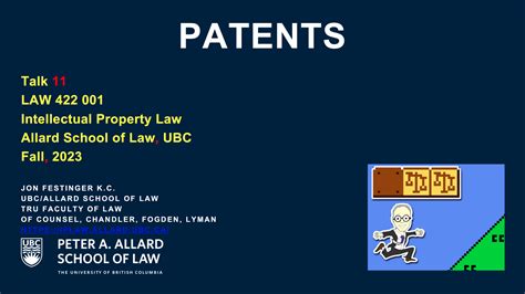 Week 11 Fall 2023 Slides And Video Ip Law 422 001