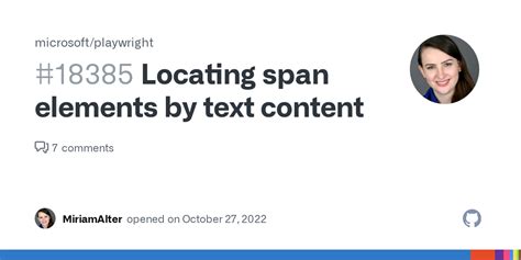 Locating Span Elements By Text Content · Issue 18385 · Microsoftplaywright · Github