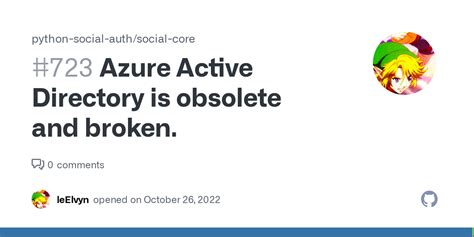 Azure Active Directory Is Obsolete And Broken · Issue 723 · Python Social Authsocial Core