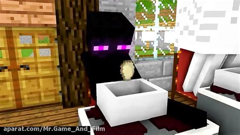 کارتون ماینکرافت مدرسه ی هیولاها خنده دار۴