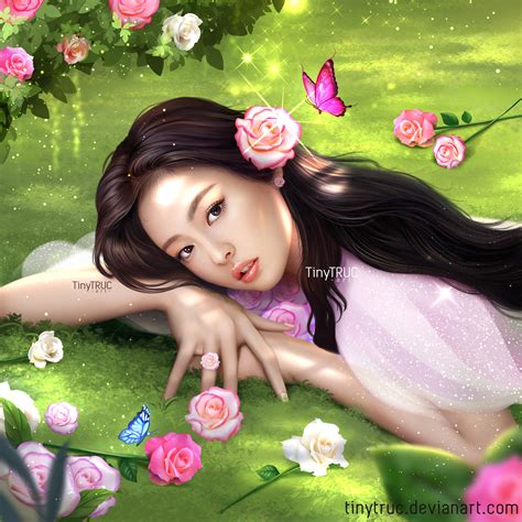 Artstation Jennie Kim Blackpink Fan Art