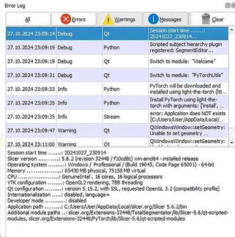 Error In Pytorch Installation Support 3d Slicer Community