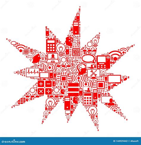 Bang Composition Icon For Bigdata And Computing Stock Vector Illustration Of Concept