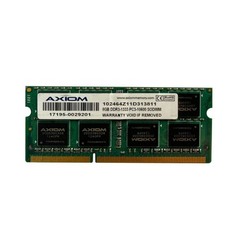 قیمت و خرید رم لپ تاپ Ddr3 دو کاناله 1333 مگاهرتز Cl9 اکسیوم مدل 10600 ظرفیت 8 گیگابایت