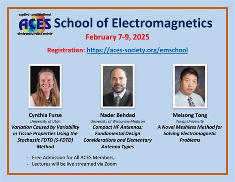Aces Applied Computational Electromagnetics Society On Linkedin 📢 Aces School Of