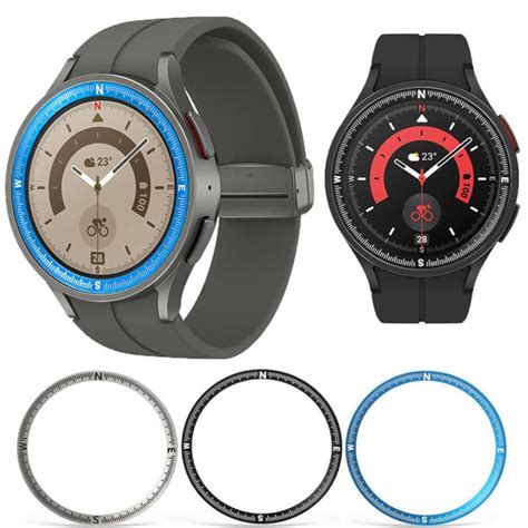 Bezel For Samsung Galaxy Watch5 Pro 45mm Bezel Timewatch5 Pro 45mm Compass Scale Metal