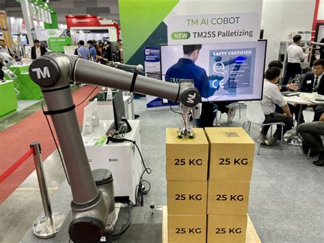 techman robot unveils tm ai cobot tm25s at metalex 2023 techman robot