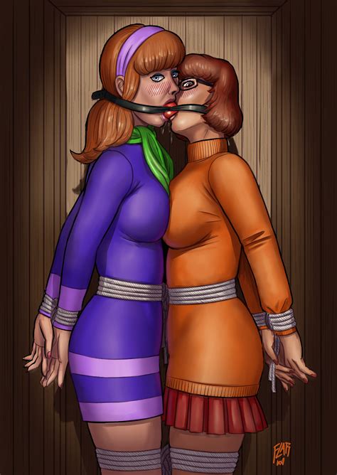 Rule 34 2girls Arms Behind Back Ball Gag Big Breasts Blue Eyes Blush Blush Lines Bondage