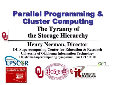 PPT Maximizing Computing Efficiency Storage Hierarchy In Parallel Cluster Computing