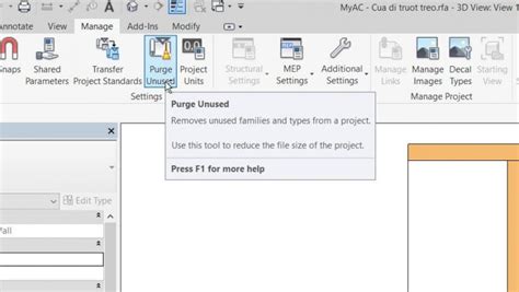 Revit Purge Unused In Families IzTuts