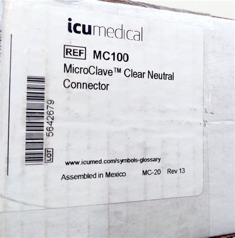 New Icu Medical Mc100 Microclave Clear Neutral Connector 2026 10 Box Of 100 Disposables