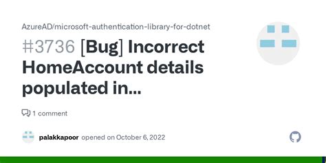 Bug Incorrect Homeaccount Details Populated In Authenticationresult