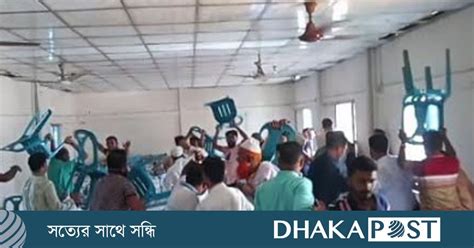 থানার ভেতরে দুপক্ষের সংঘর্ষ ৫ পুলিশসহ আহত ১৫