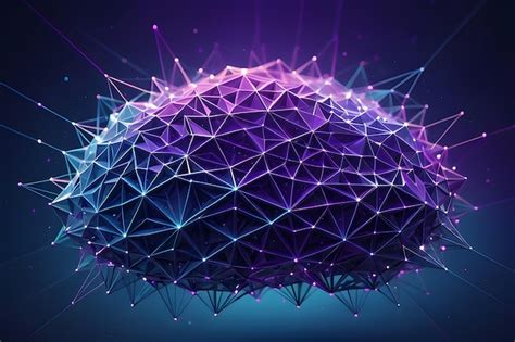 premium photo network communications neural pattern