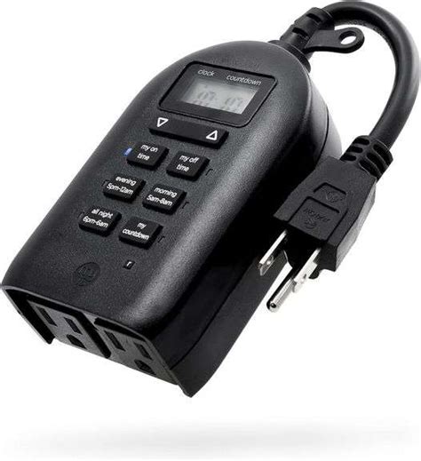 MyTouchSmart Outlet Timer Dual Plug In Digital Timer Outlet Simple Programmable Outlet Timer