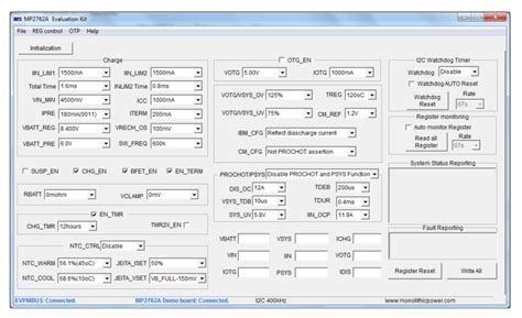 Mp2762a I2c Evaluation Gui