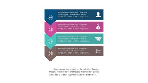 Four Step Process Diagram Diagram With Icons Google Slide Theme And Powerpoint Template Slidedocs
