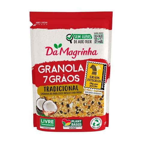 Granola 7 Grãos Tradicional Da Magrinha 250g Granola Magazine Luiza