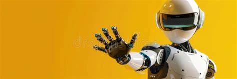 Friendly Robot Assistant Waves Hello Mobile Chatbot Computer Security