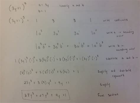 Honors Algebra II Pascal S Triangle Binomial Expansion