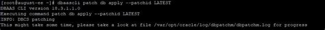 Patching Database Using Dbaascli Utility Oraclecloud Dbaascli