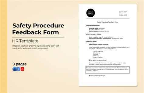 Feedback Form HR Template In Word PDF Google Docs Download Template Net