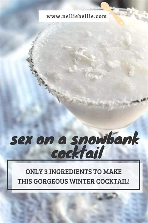 Sex On A Snowbank Cocktail A Winter Cocktail Nelliebellies Kitchen