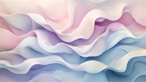 Abstract Pastel Wave Layers In Soft Flowing Gradients Stock Illustration Illustration Of