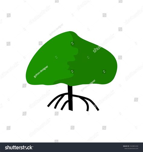 Tree Roots Logo Design Vector Isolated Stock Vector Royalty Free 1923801650 Shutterstock