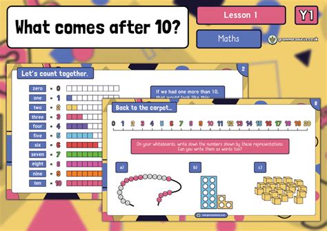 year 1 place value numbers to 20 lesson 1 what comes after 10