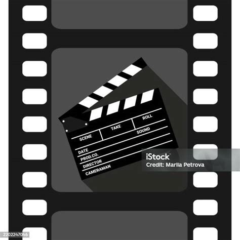 클래퍼보드 영화 필름 스트립의 필름 슬레이트 아이콘 영화 영화 아이콘 상징입니다 벡터 일러스트 레이 션 0명에 대한 스톡 벡터 아트 및 기타 이미지 Istock
